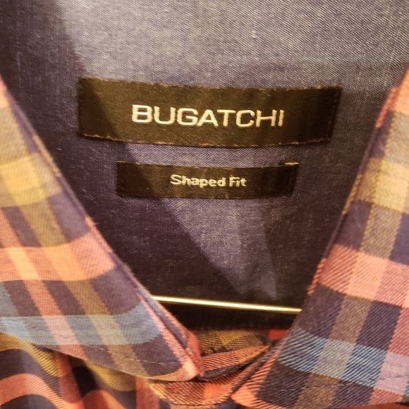 Bugatchi | Shirts | Bugatchi Shaped Fit Mens Dress Shirt Size L | Poshmark